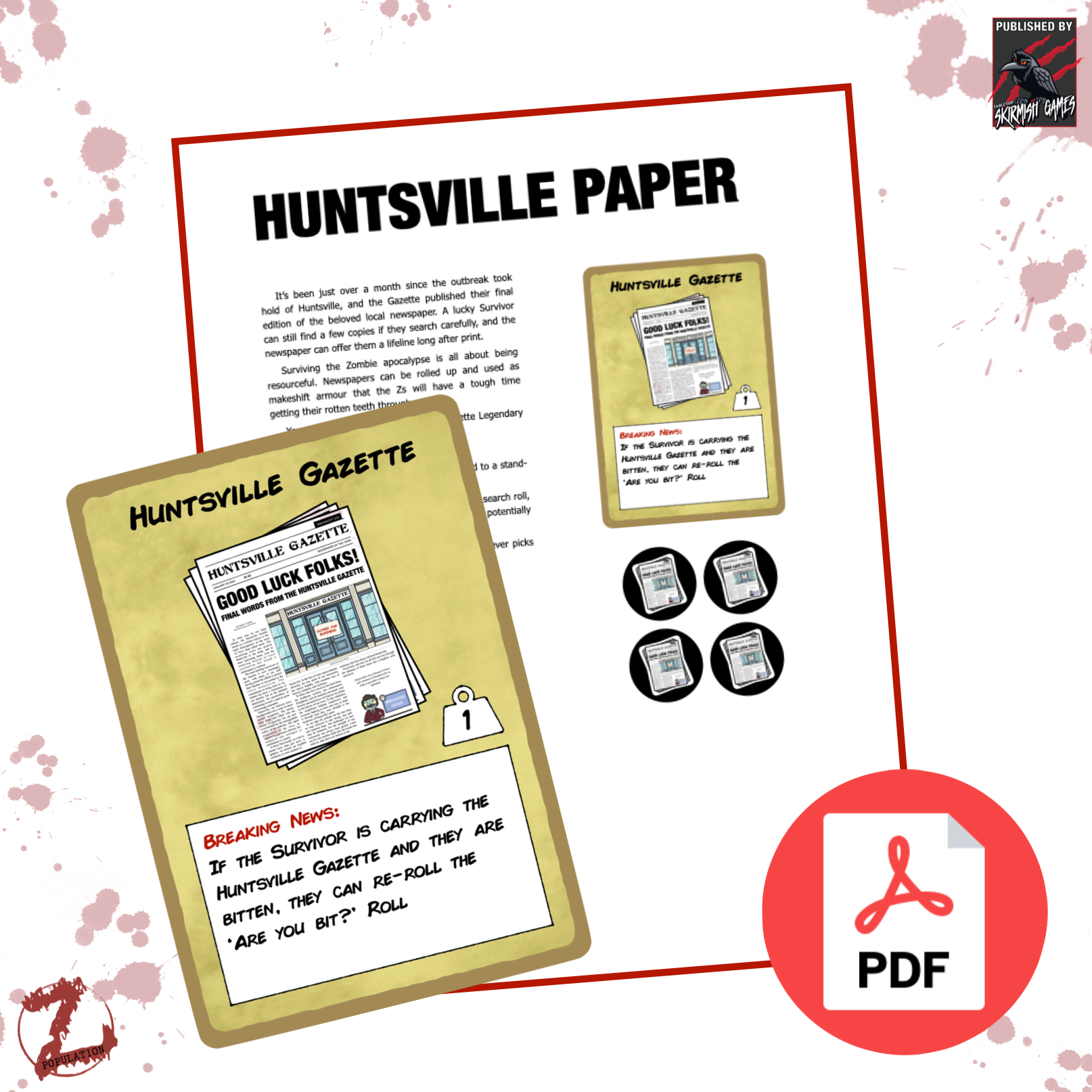 Population Z NEW Cards & Items – Tabletop Skirmish Games